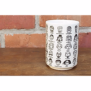 It's Hard to Get a Handle on Philosophy - Porcelain Tea Cup Featuring 60 Western Philosophers