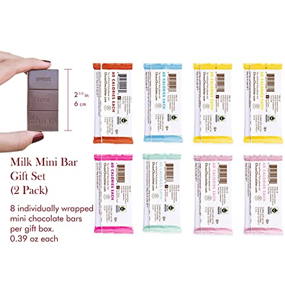 Chuao Chocolatier Chocolate Mini Gift Box | Gourmet Chocolate Assorted Bars European No Preservatives | For Gift Baskets, Christmas, Valentines Day, Gifts for Women, Men, Birthday, Thank You, Care Package (Milk Chocolate, 16 Bars)