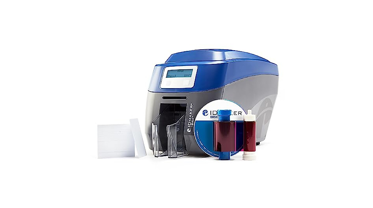 ID Maker Card Edge 2 Sided Printer Kit for Professional Badge Printing