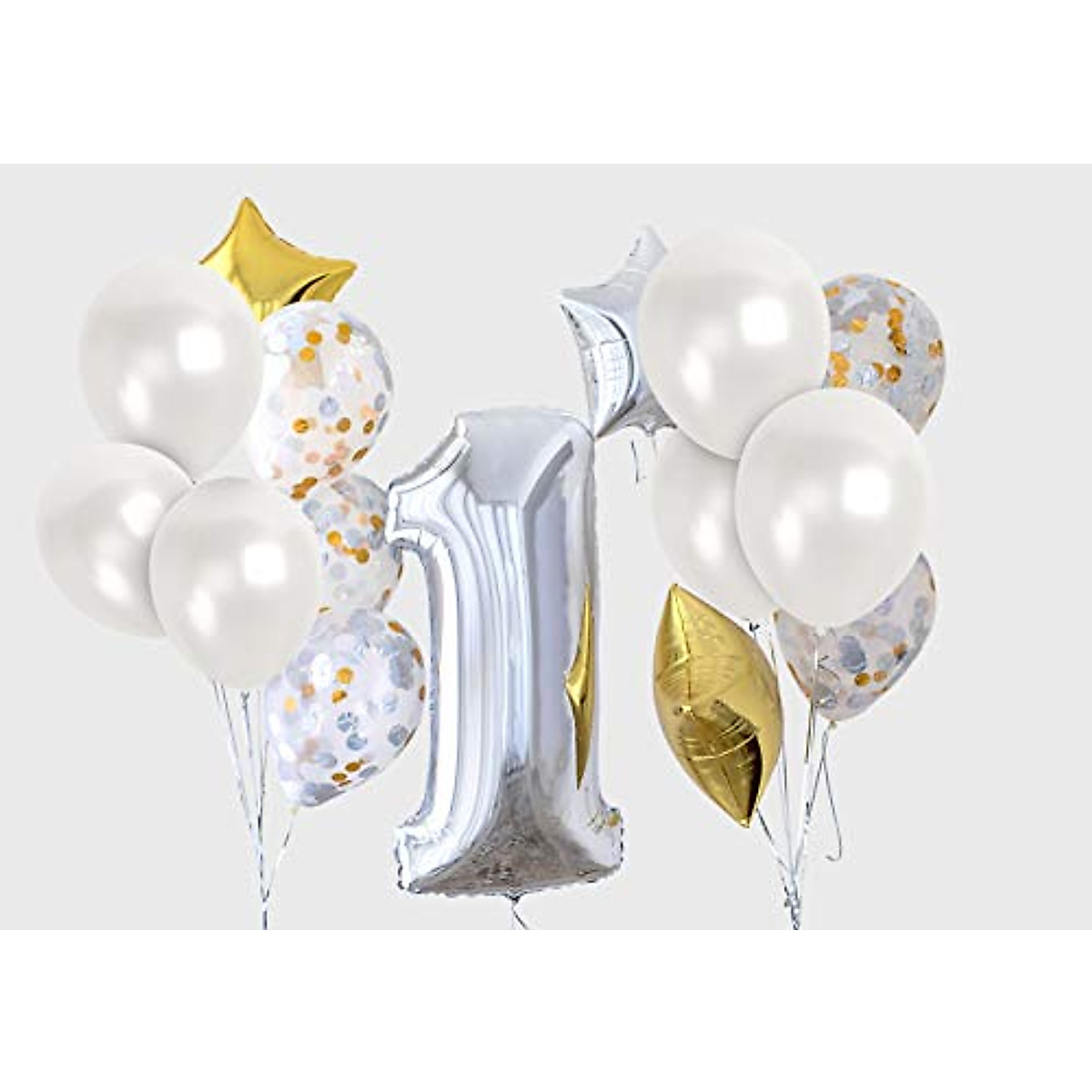 Treasures Gifted Metallic White Balloons - Pearlized White Balloons - Globos Blancos, Big White Balloons 12 Inch - White Latex Balloons, Large White Balloons - Pack of 36 Balloons