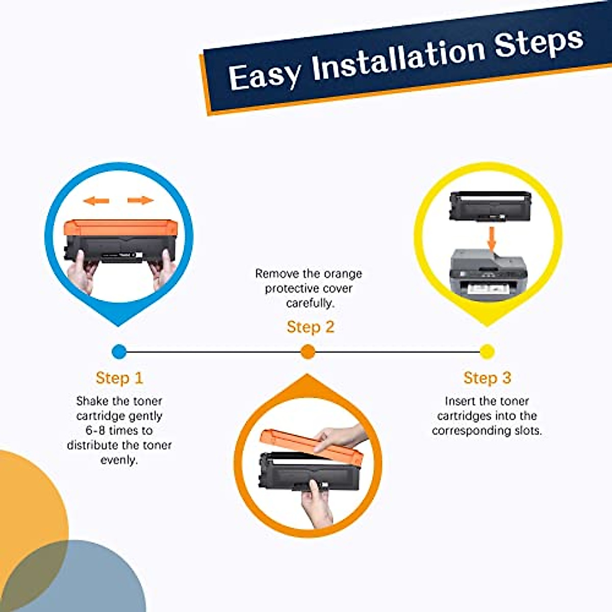 Colorking Compatible Toner Cartridge Replacement for Brother TN660 TN-660 TN630 TN-630 for Brother MFC-L2700DW HL-L2380DW HL-L2300D HL-L2320D DCP-L2540DW MFC-L2740DW Printer (4 High Yield Black)