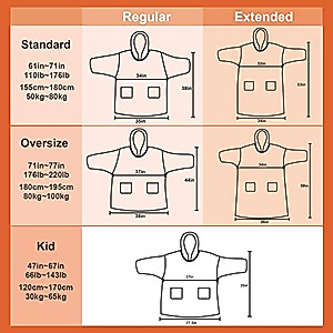 EHEYCIGA Wearable Blanket Hoodie for Adults, Hoodie Blanket with Pockets and Sleeves Sweatshirt Blanket for Men and Women - Navy Regular Oversize