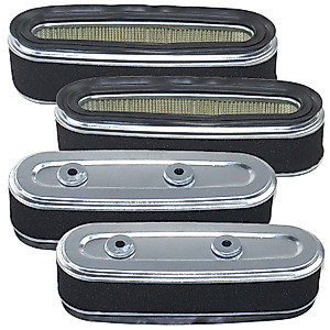 FULAIGE 4 Pack GXV160 Air Cleaner Element Replaces 17210-Z1V-003, 17210-ZE7-003, 17210-ZE7-013,17210-ZE7-505 for Honda GXV160, GXV160H2, GXV160UH2, HR216, HRA216, HRC216, HRU216 Lawn Mowers