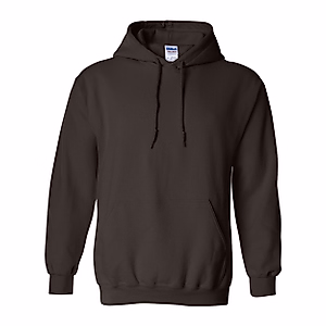 Gildan Men's Pouch Pocket Hooded Sweatshirt, Dark Chocolate, L