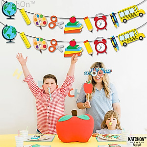 KatchOn, Back to School Decorations - Large, 10 Feet, No DIY | Back to School Banner, Teacher Appreciation Banner | Back to School Garland, Teacher Appreciation Decorations | Teacher Party Decorations