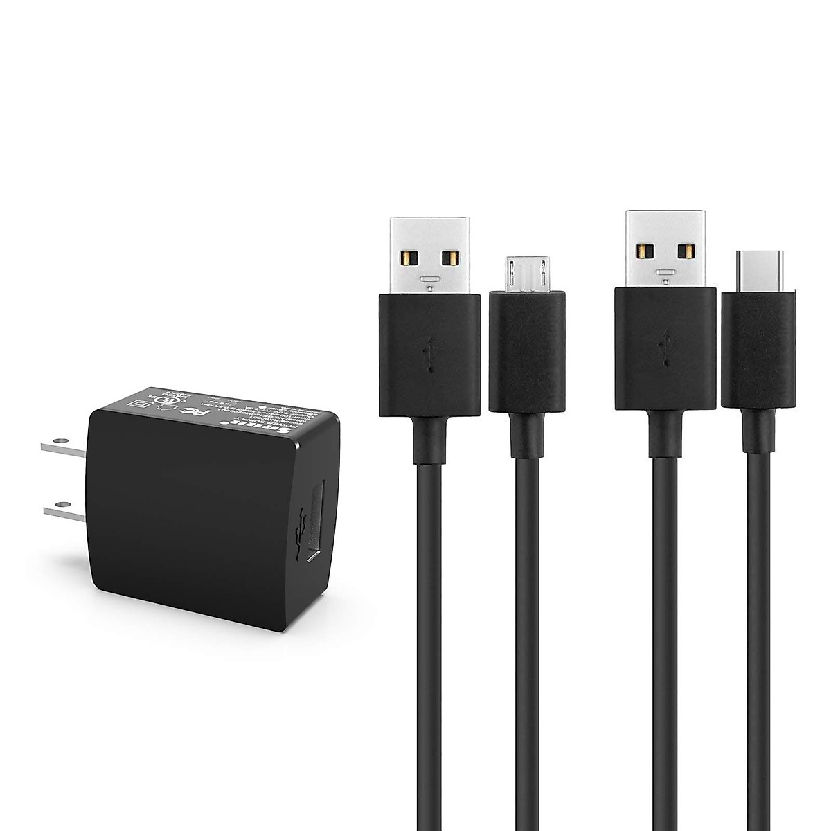 10W Tablet Charger Fit for Lenovo, Micro USB and USB C Connector