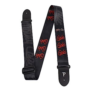Perri's Leathers Ltd. - Motley Crue Official Licensed Polyester Guitar Strap - Adjustable Guitar Strap from 39" to 58" for Electric, Bass, Acoustic Guitar (LPCP-8262)