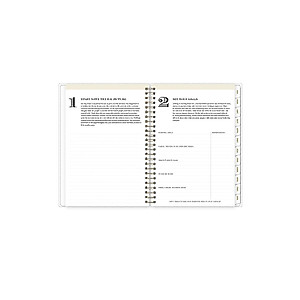 Blue Sky Day Designer for 2023-2024 Academic Year Weekly and Monthly Planner Notes, 5.8' x 8.6', Frosted Cover, Climbing Floral Mint (137884-A24)