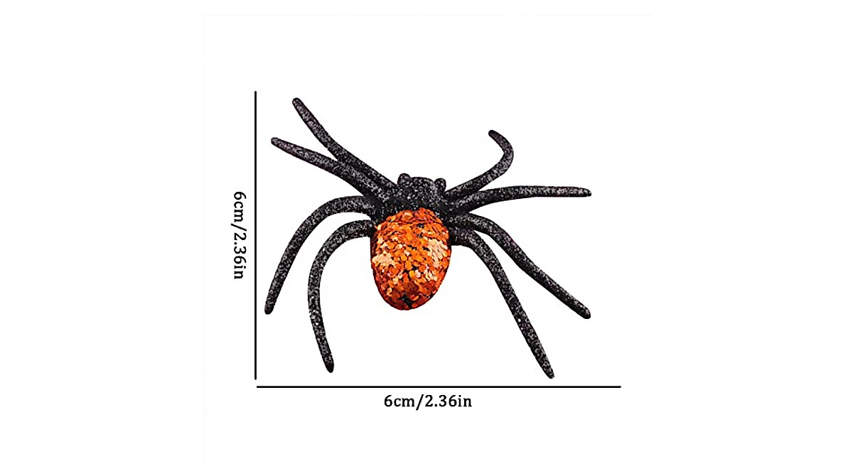 Realistic Halloween Spider Prank Toys - 6 Pack