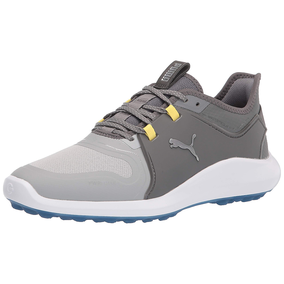 PUMA Men's Ignite Fasten8 Golf Shoe, High Rise Silver-Quiet Shade, 9.5