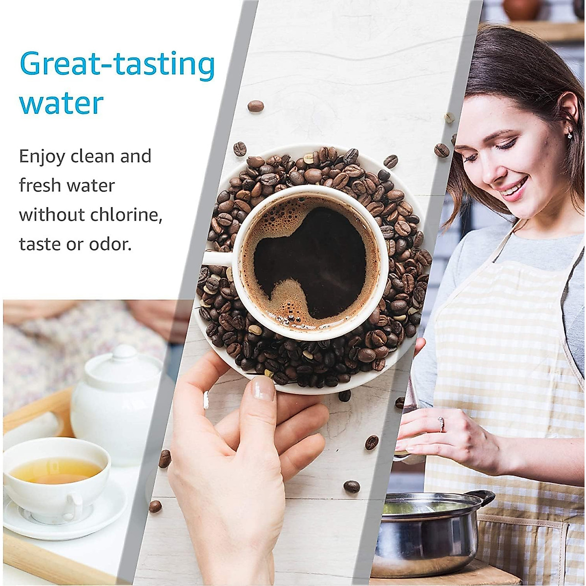 AQUA CREST Water Filter, Intended for Brita® Elite® Water Filter, Pitchers and Dispensers, Everyday, UltraMax, Metro+, XL and More, Lasts 6 Months, 2 Pack