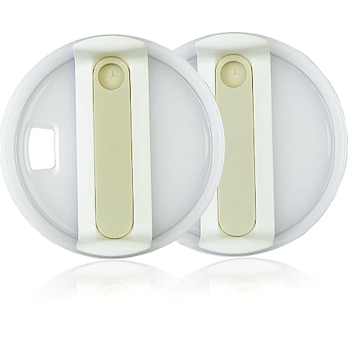 40oz Tumbler Lid for Stanley, Spill Proof Splash Resistant Tumbler Covers,Replacement cover for Stanley Cup Accessory(2 pack) (40oz, Beige)