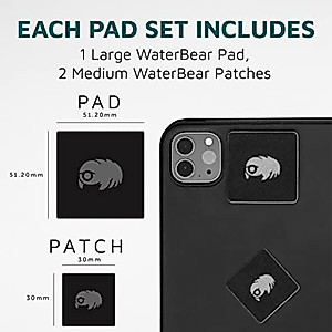 KUVRD Waterbear - Universal Screen Cleaners - Teeny Tiny Cleaning Tools for Your Lenses & Screens - 2-Pack - (2-PAD Sets)