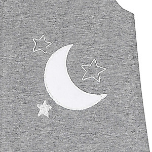 Lambs & Ivy Luna White/Gray Celestial Owl 4-Piece Nursery Baby Crib Bedding Set (740004V)