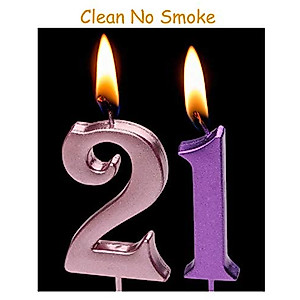 Wawabeauty QQYL Happy Birthday Candles Number 7 Candle for Birthday for Kids Adult Birthday Party Cake Topper Decoration (Number 7)