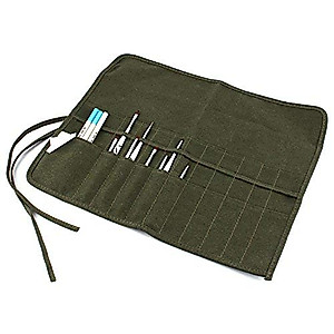 Paint Brush Holder, 22 Slots Art Paint Brush Storage Organizer Artist Paint Brush Roll Pouch For Student Artist Draw Pen Watercolor Oil Brushes Organizer, Army Green
