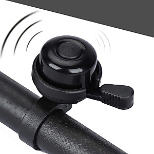 Emoly Bike Bell, 2 Pack Brass Mini Bicycle Ring Bell for Mountain Bike Road Bike Kid Bike Accessories (New, Black)