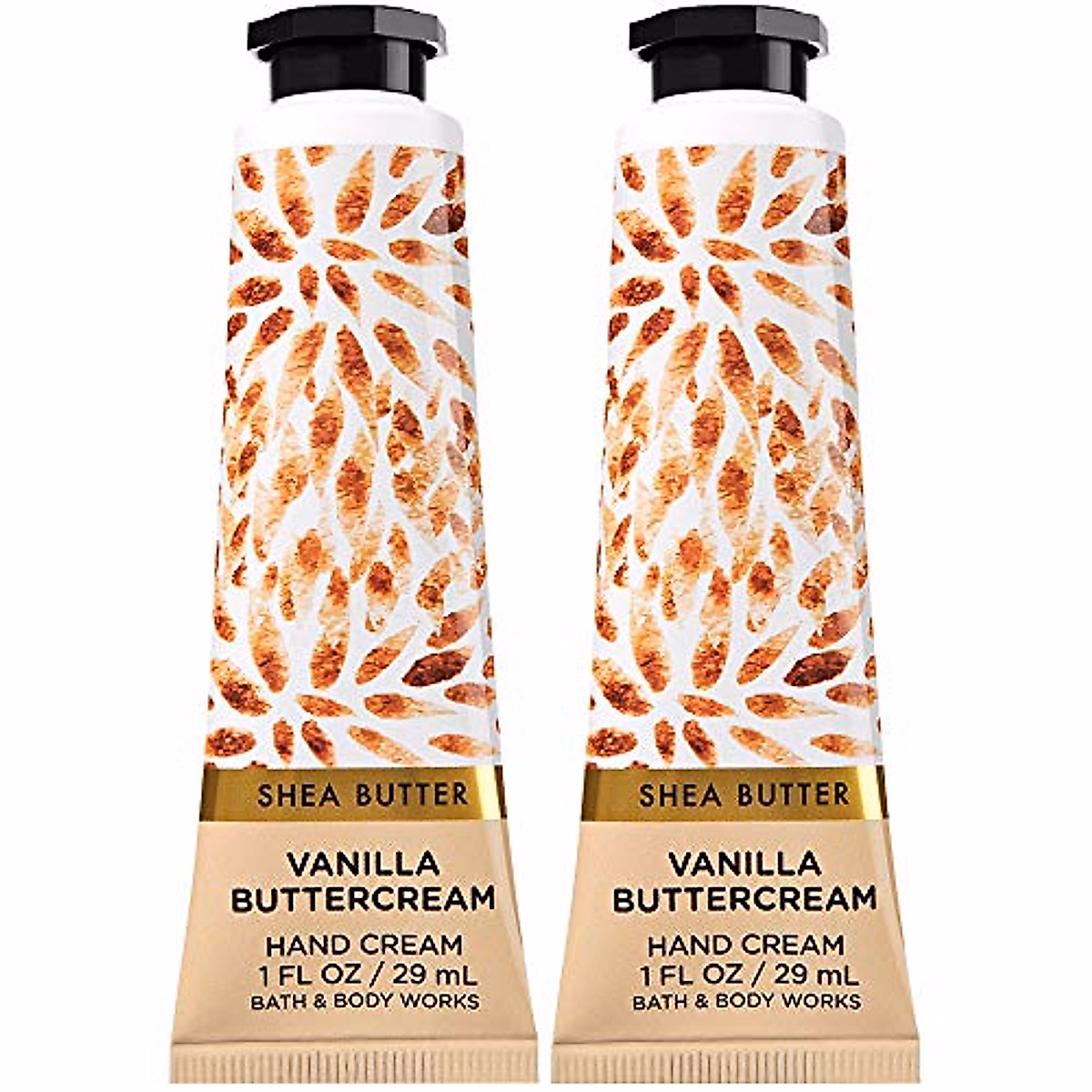 Bath and Body Works 2 Pack Vanilla Buttercream Hand Cream with Shea Butter. 1 Oz.