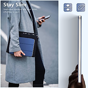 TiMOVO Case for iPad Mini 7 2024 (A17 Pro) / iPad Mini 6 2021, iPad Mini 7th/6th Generation Case 8.3 inch, Strong Magnetic Smart Folio Trifold Stand Cover, Support Apple Pencil Pro- Navy Blue