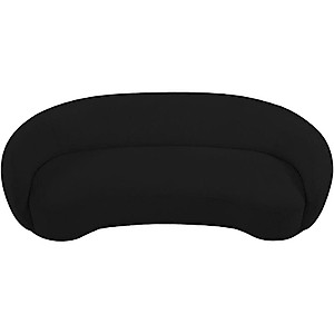 Meridian Furniture Hyde Collection Modern | Contemporary Boucle Fabric Upholstered Sofa, 89.5" W x 38" D x 27.5" H, Black