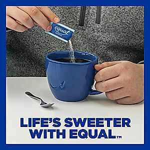 EQUAL 0 Calorie Sweetener, Sugar Substitute, Zero Calorie Sugar Alternative Sweetener Packets, Sugar Alternative, 800 Count