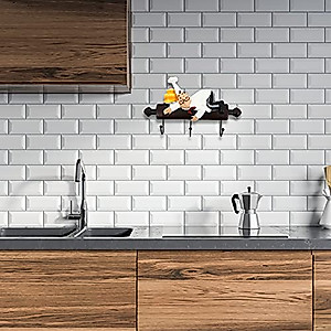 Chef Wall Hanger Fat Chef Wall Hooks Bakery Decorative Chef with Cake Figurine Wall Keys Aprons Utilities Hook Chef Wall Art for Kitchen Wall Decoration