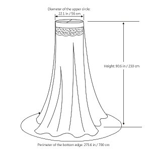 Toyvian Bed Canopy Net Baby Mosquito Net Girls Bed Tent Crib Mosquito Net, Lace Net Thicken Hanging Bed Canopy Easy Installation Mesh Net for Home Kids Room (White)