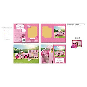 Lori Dolls – Ride & Shine Pickup Truck– Pick-Up Truck for Mini Dolls – Pink Car for 6-inch Dolls – Trailer Hitch & Openable Doors – Toy Vehicle for Kids – 3 Years + LO37113C1Z