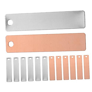 Lurrose 2 Sets Battery Electrode Sheet Batteries Copper Strip for Fruit Battery Experiment Fruit Battery Experiment Supplies DIY Fruit Battery Materials Copper Electrode Strip Zinc
