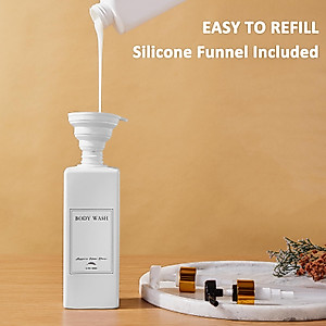 Supforce Shampoo Dispenser for Shower Wall Mount 3 Chamber, No Drill Shampoo and Conditioner Dispenser with Waterproof Labels, Easy Refill Shower Soap Dispenser Wall Mounted for Bathroom Home Hotel