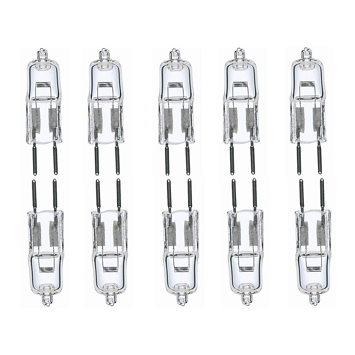 20W Halogen Bulbs 20 Watt T3 G4 Base 12 Volt Light Bulb 20W 12 Volt T3 JC Lamp Halogen Light Bulb for Landscape Track Lighting,G4 T3 Bi-Pin Base,Clear,Warm White,Pack of 10