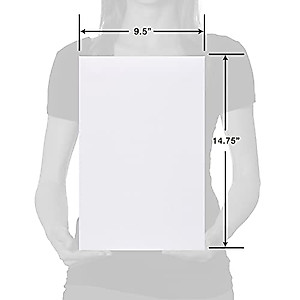 American Greetings White Shirt Boxes with Lids for Birthdays, Easter, Mother's Day, Father's Day, Graduation and All Occasions (6-Count, 14.75'' x 9.5'')