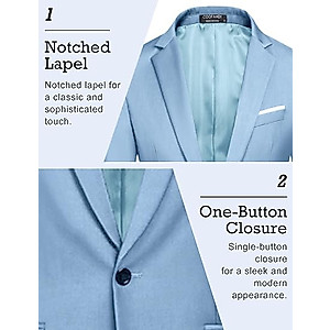 COOFANDY Men's Slim Fit Casual Blazers Lightweight Sport Coats One Button Suit Jackets