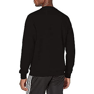 adidas Men's Fleece Sweatshirt, Black/White, Small