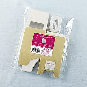 Kate Aspen, Gold Shimmer Display Gift Box, Gift/Party Favor, can hold 15 oz. Stemless Wine Glass (Set of 20)