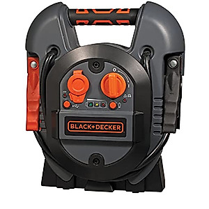 BLACK+DECKER J312B Power Station Jump Starter 700 Peak Amp Battery Booster, USB Port, Battery Clamps , 9.5"D x 5.1"W x 11"H