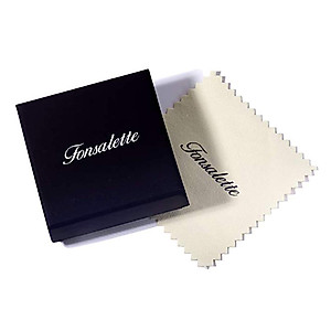 Teardrop Necklace Sterling Silver Dainty Crystal Pendant Necklace Silver Necklace Chain Gold Necklaces for Women (Gold)