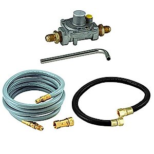 Char-Broil 8259778W06 Modular Outdoor Kitchen Natural Gas Conversion Kit for 3 5-Burner Grill Modules, Black