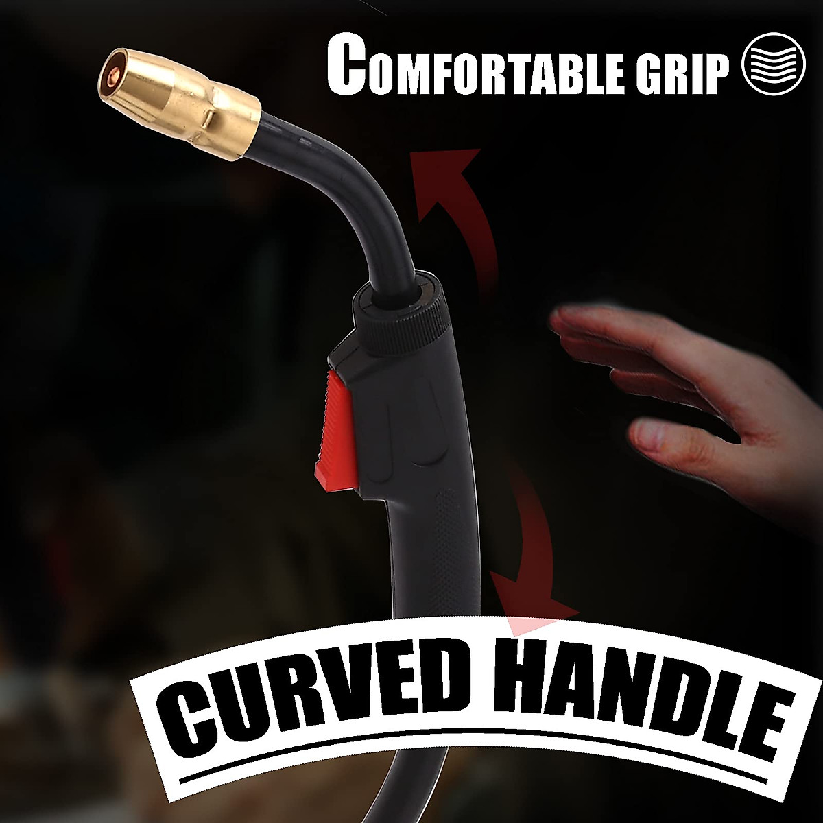 MULMART 15FT M-150 M-15 M15 M150 MIG Welding Gun Welding Torch Stinger Replacement for Miller 150A,Millermatic 90, 35/120 / 130 / 130XP /135 / 140s / 150/175 / 180s /185,Hobart IronMan 210