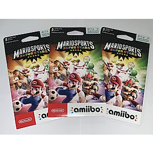 Nintendo Mario Sports Superstars Amiibo Cards 3 pack 15 cards