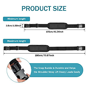 4 Pcs Beach Chair Folding Chair Carry Strap Set, Thick Camping Chair Strap Polyester Backpack Shoulder Strap Kit Folding Chair Carry Strap Replacement with Retractable Buckle for Outdoor Camping