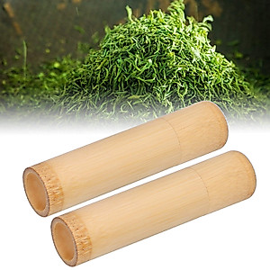 Restokki Food Jars Canisters, Smell Proof Containers, Weed Container, 2Pcs Tube Portable Tea Storage Cylinder Mini Round Spices Storage Jar