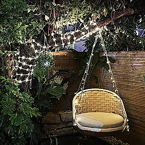 Solar Rope Lights, 2 Pack 8 Modes Solar Rope Lights Outdoor Waterproof IP65 with 100 LED, 40 Feet Solar Tube Lights for Poolside, Garden, Fence, Walkway (Cold Light)