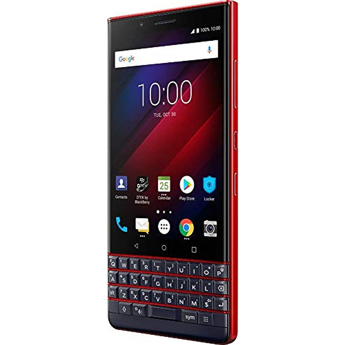 BlackBerry Key2 LE 64GB Unlocked GSM Phone w/Dual 13MP & 8MP Camera (Atomic Red Limited Edition, 64GB Dual Sim (ATT, Verizon, Tmobile))
