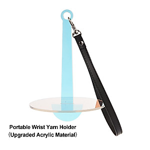 Portable Yarn Minder - Acrylic Wrist Yarn Holder - String Dispenser Holder - Detachable Acrylic Knitting String Dispenser - Lightweight Yarn Ball Holder