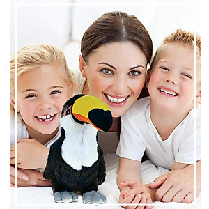 DolliBu Toucan Plush - Super Soft Toucan Stuffed Animal, Cute Tropical Rainforest Animals Figures Bird Plush Toy for Boys and Girls, Adorable Toucan Bird Toy for Kids, Teens, and Adults - 8 Inches