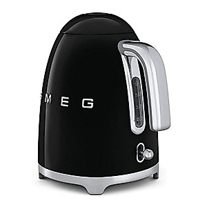 Smeg KLF01BLUS 50's Retro Style Aesthetic Electric Kettle, Black