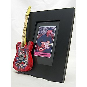 JAMES BURTON Miniature Guitar Picture Frame Tele