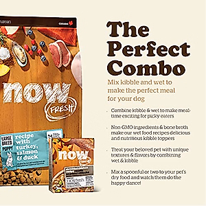 Now Fresh Wet Dog Food - 12.5 oz (12 Ct) - Grain Free Wet Dog Food -Turkey Stew with Bone Broth Recipe - for Small, Medium and Large Breed Dogs