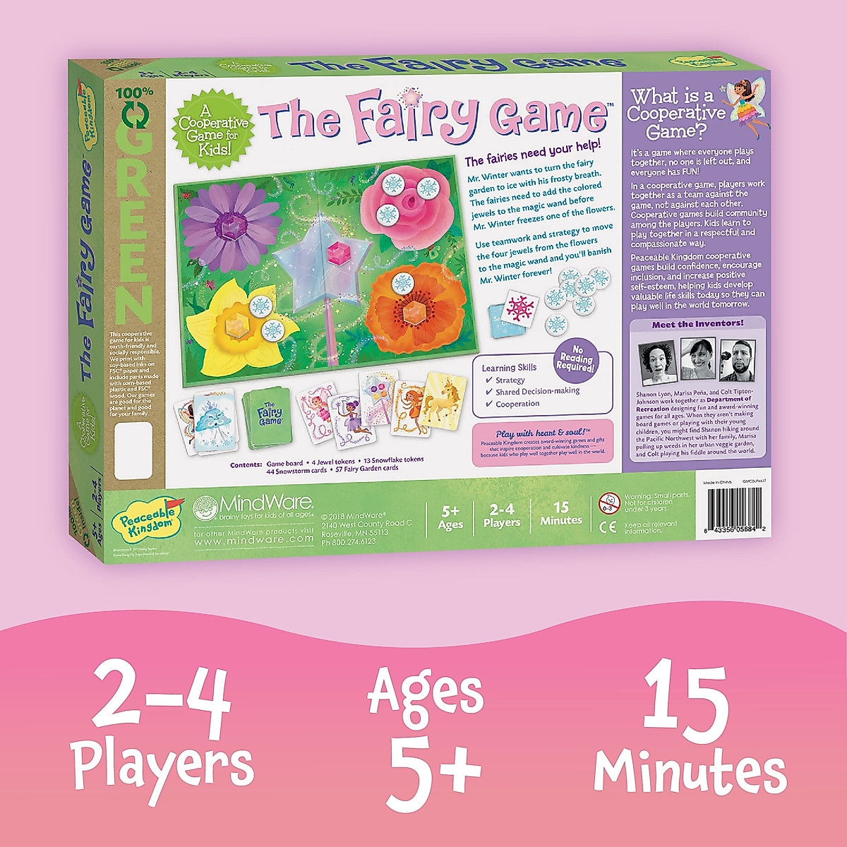 Peaceable Kingdom The Fairy Match Game - an Enchanting Board Game for 2-6 Kids Ages 5+